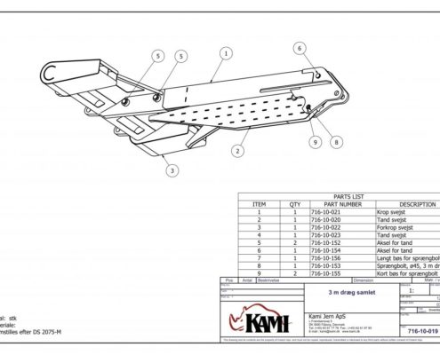 Offshore udstyr til optagning af søvandskabler